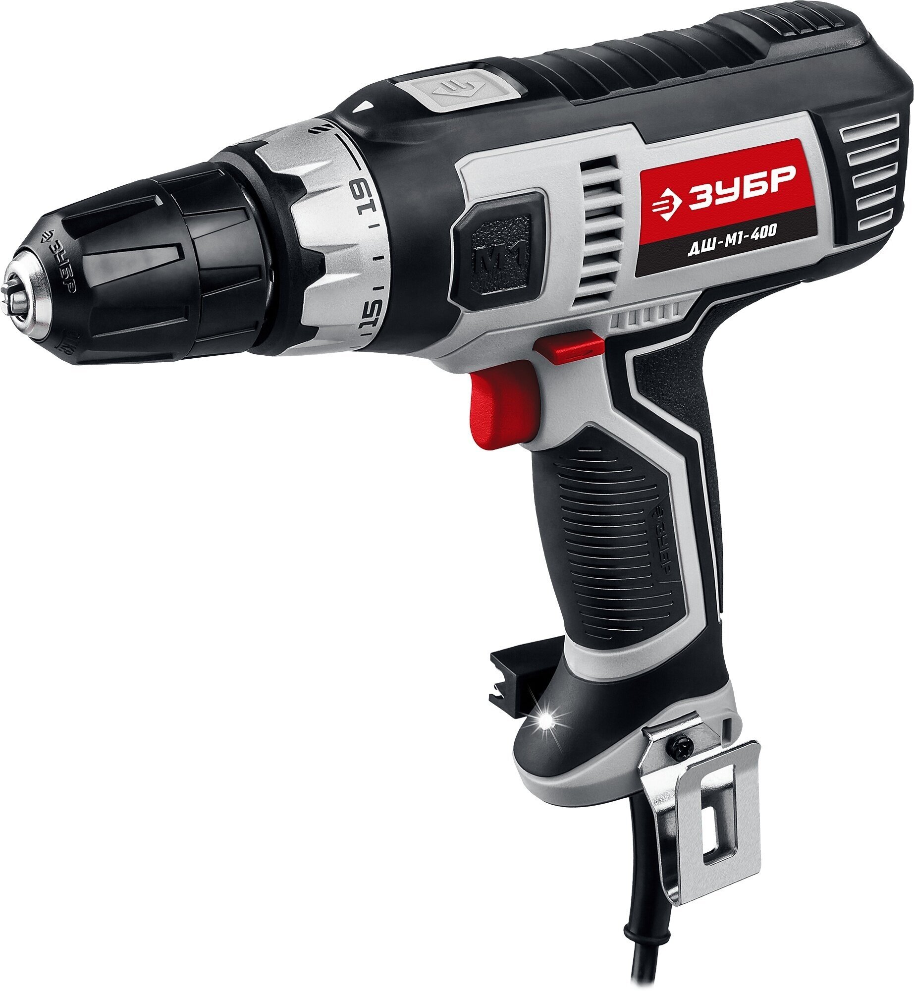 Дрель-шуруповерт сетевая, 400 Вт, 750 об/мин, ЗУБР ДШ-М1-400, 1шт в компл.