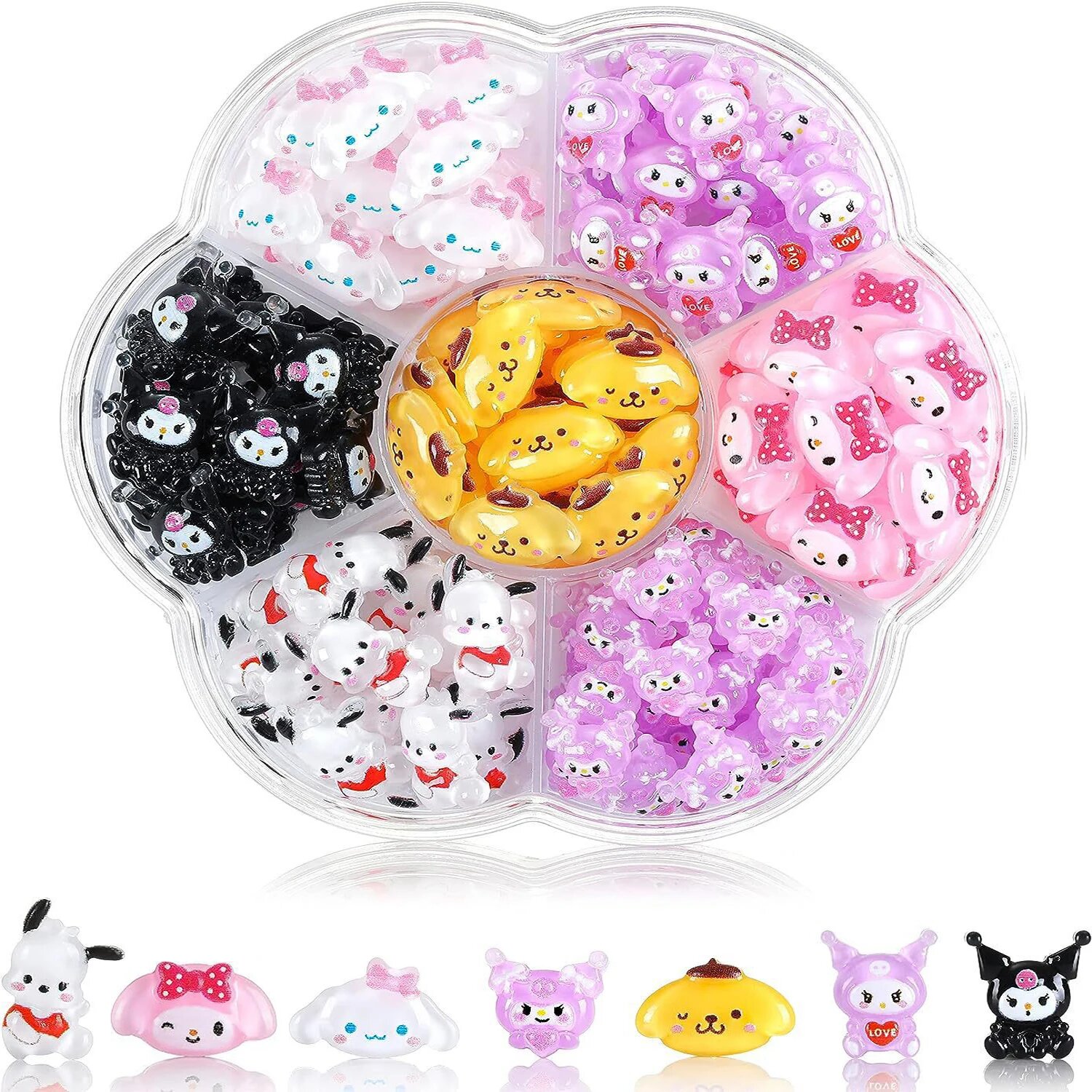 MINISO Украшения для ногтей Sanrio Hello Kitty своими руками, милые подвески для ногтей Kuromi, аксессуары для маникюра своими руками, игрушки со стразами, подарки для девочек,