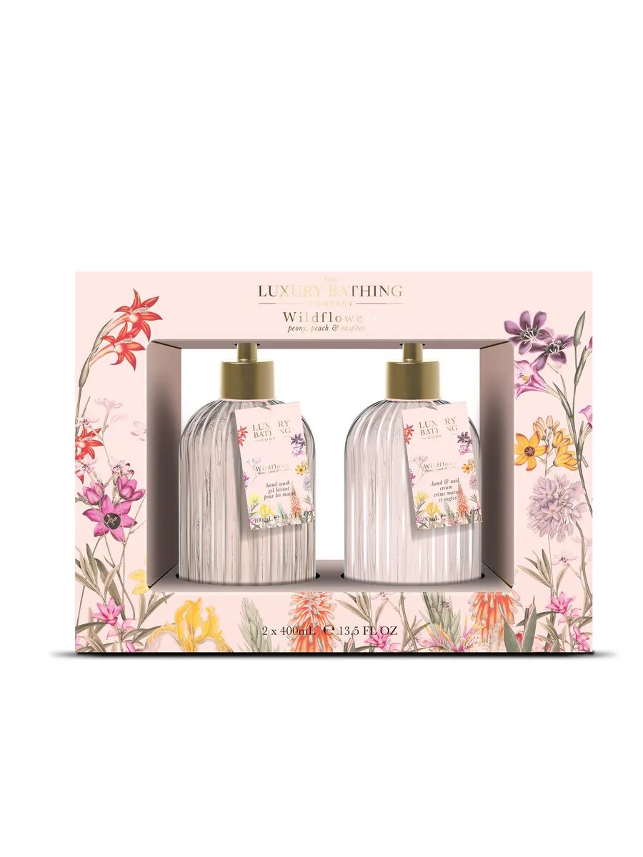 Подарочный набор The Luxury Bathing Company "Нежные ручки", пион, персик, малина, 400 мл