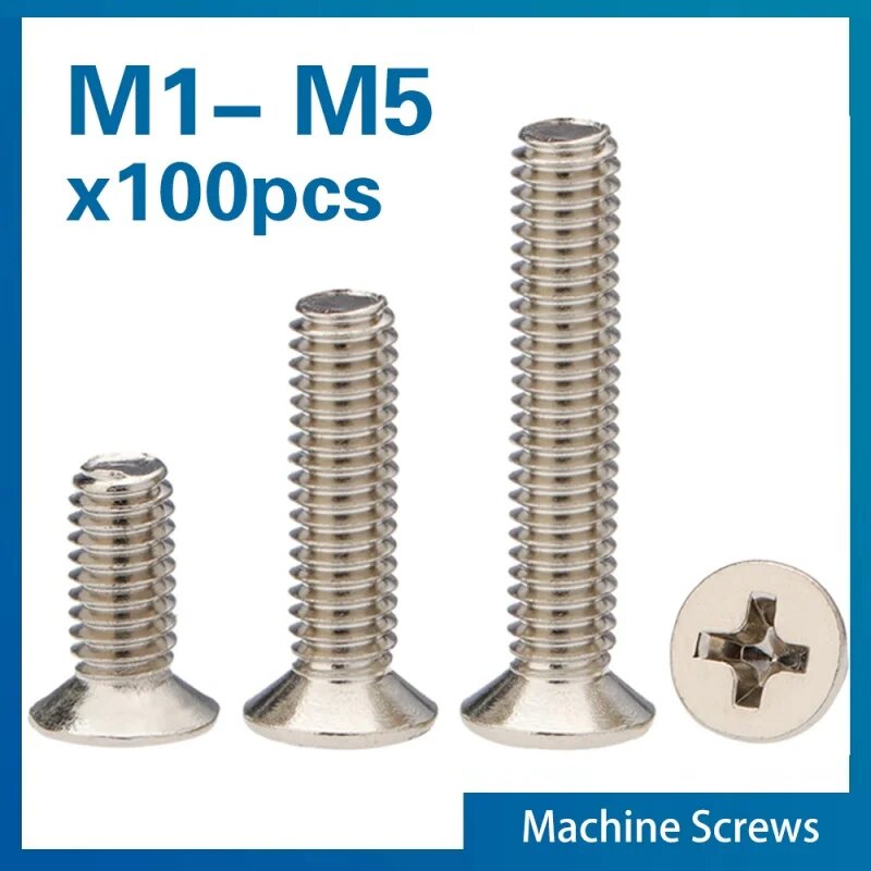 Набор винтов XMSJ для ремонта 100 шт. M1.7, 6mm x100pcs