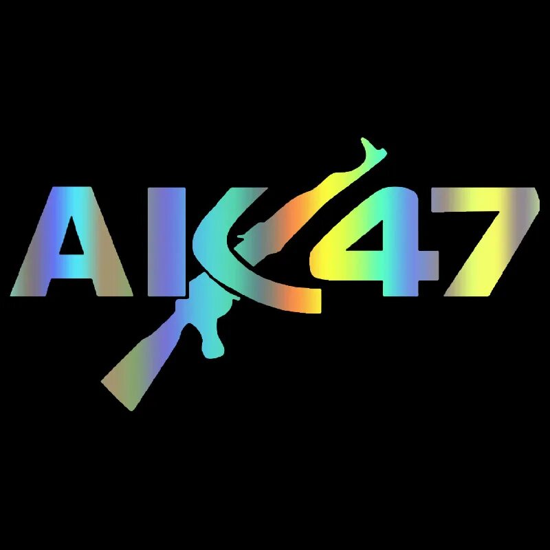 АК 47 виниловая наклейка на авто, ноутбук, CS350-Laser