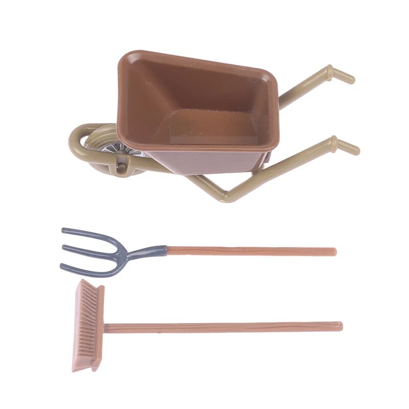 1:12 кирпичное поле, садовая ферма, сцена, набор инструментов, сделай сам, кукольный домик ручной работы, миниатюрная строительная тележка, инструмент, орнамент, детские игрушки