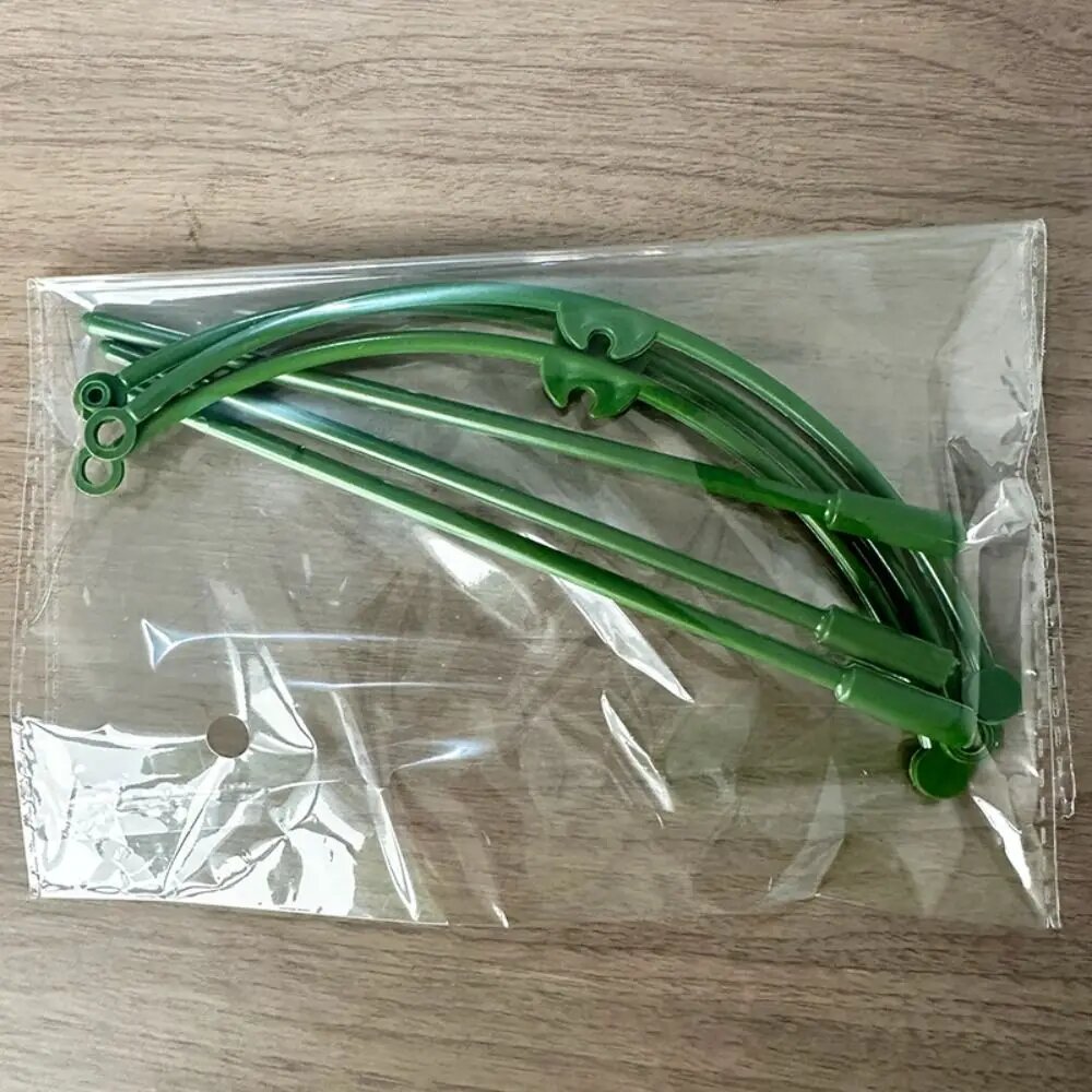 Зеленые пластиковые опоры для растений 3 шт Зеленый, 17cm High