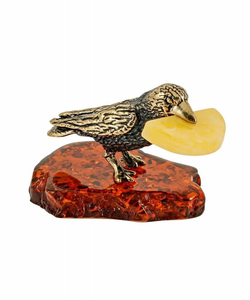 Статуэтка Птица Ворона с сыром 258