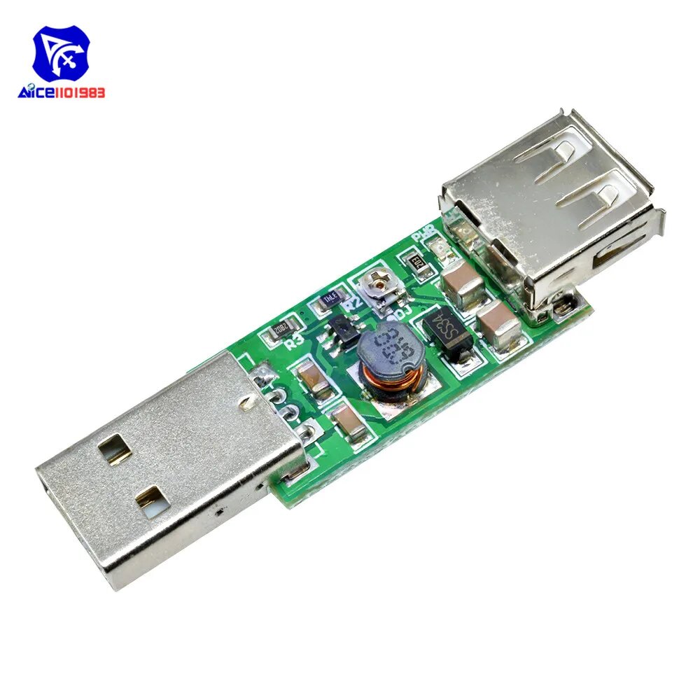 Повышающий Модуль преобразователя, регулируемая выходная мощность, повышающий преобразователь, плата USB на USB от 5 в до 6-15 в, модуль трансформатора питания