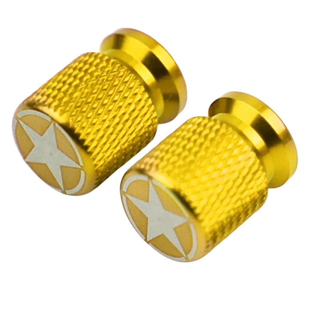 Колпачки для вентилей велосипедных шин, алюминиевые крышки для ежедневных поездок и любителей, золотой