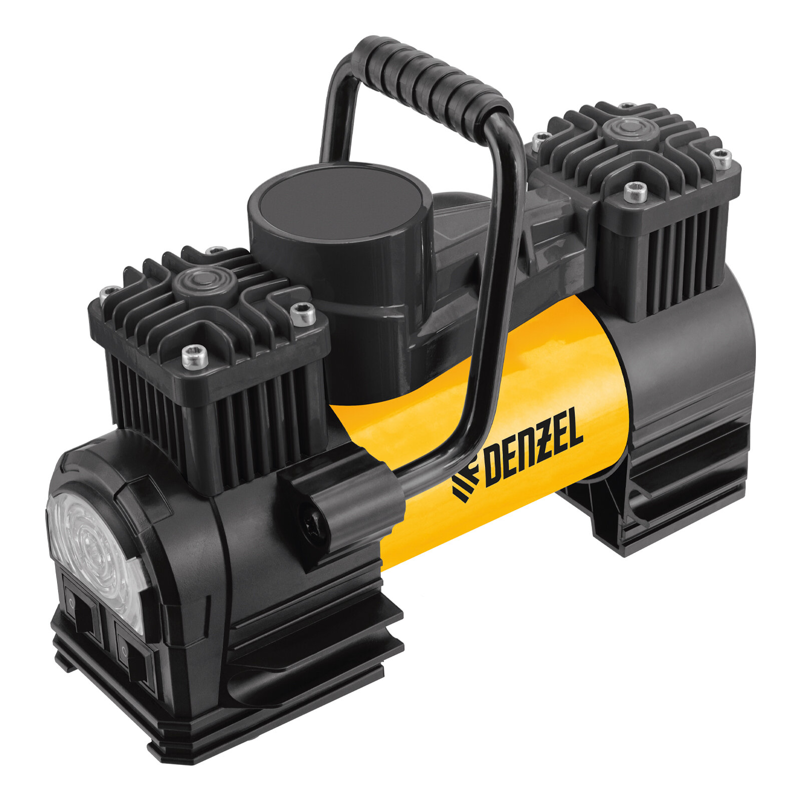 Компрессор автомобильный DENZEL AC-75, 12 В, 10 атм, 75 л/мин, LED (58051)