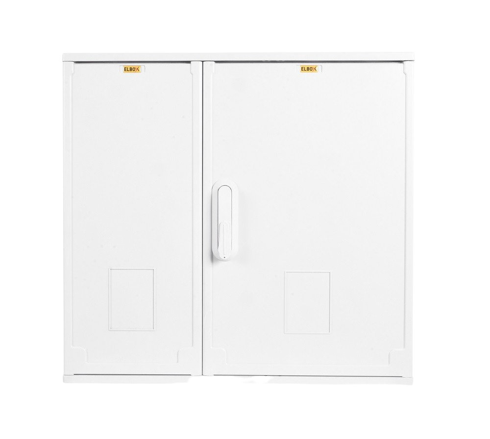 Шкаф электротехнический настенный Elbox EP, IP44, 800х800х250 мм, дверь: двойная распашная, полиэстер, серый