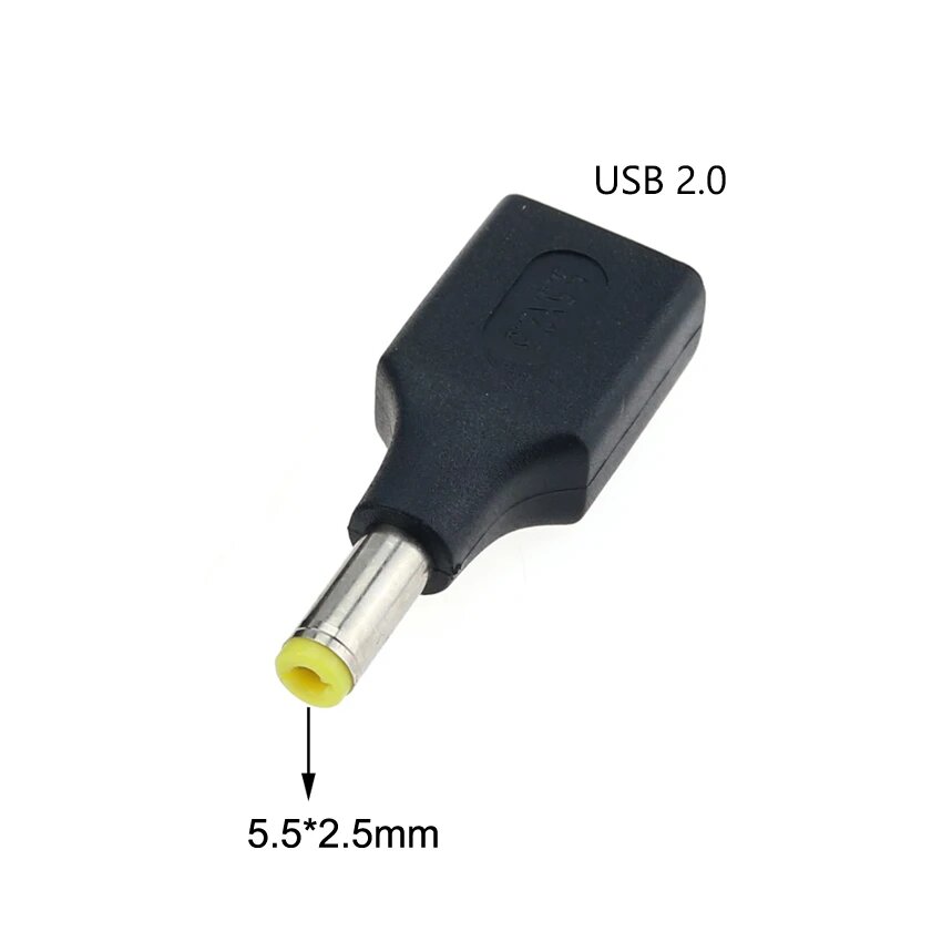 USB 2.0 переходник DC 5.5x2.5 мм