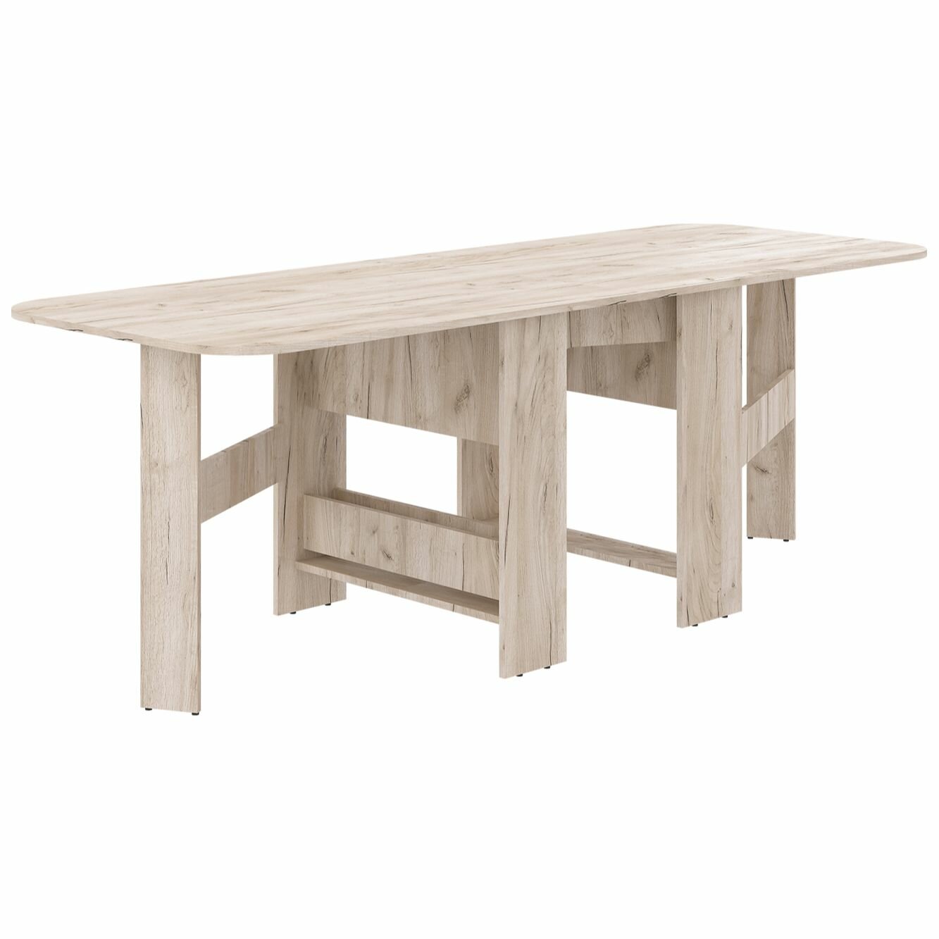 Стол-книжка трансформер Пирамида "СТ-8", Дуб крафт серый, ЛДСП, раскладной