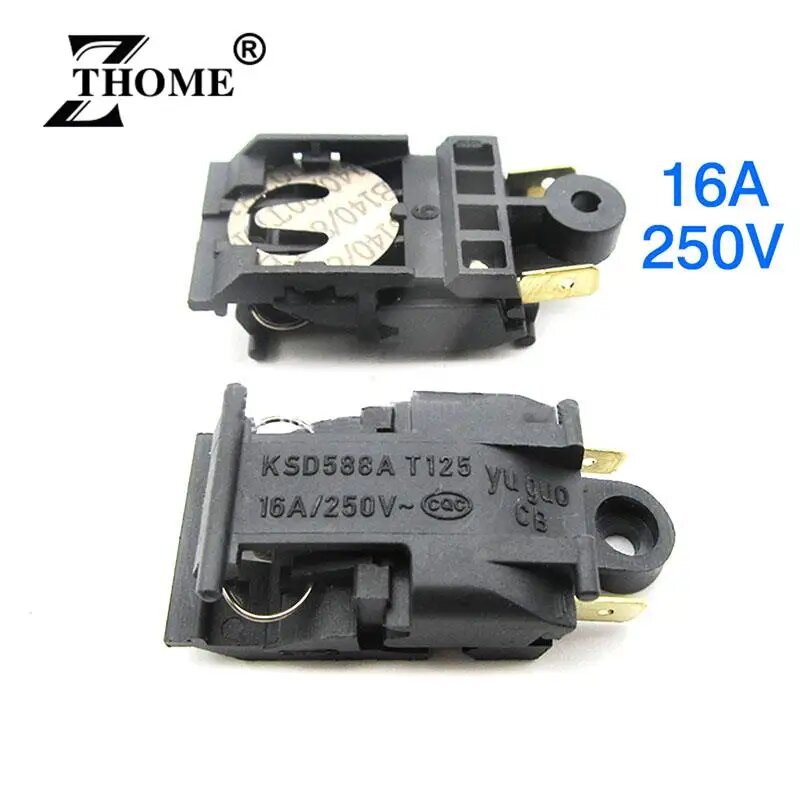 Переключатель чайника 16A 250V, 2 шт.