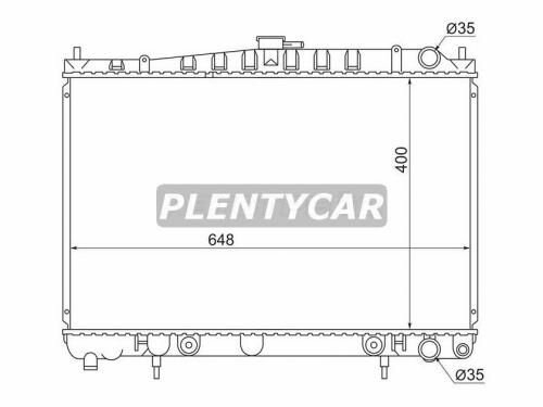 Радиатор охлаждения Nissan Laurel/Skyline/Stagea NS0004C35 Sat