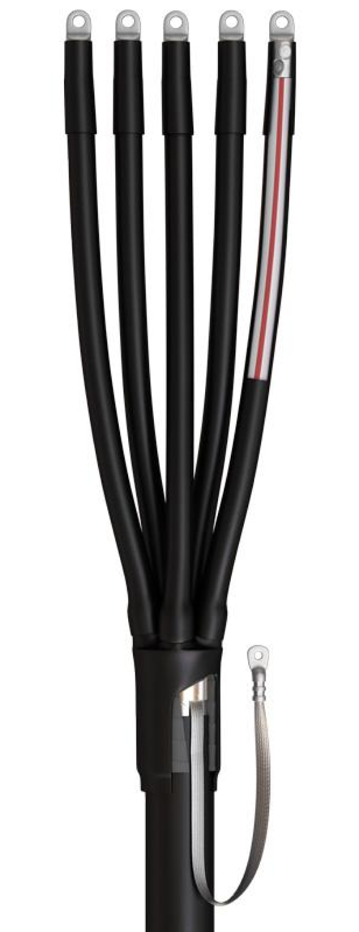 Муфта кабельная концевая КВТ 5ПКТп-1-70/120, пластмассовая и ЭПР изоляция до 1кВ, 5 жил / электрика