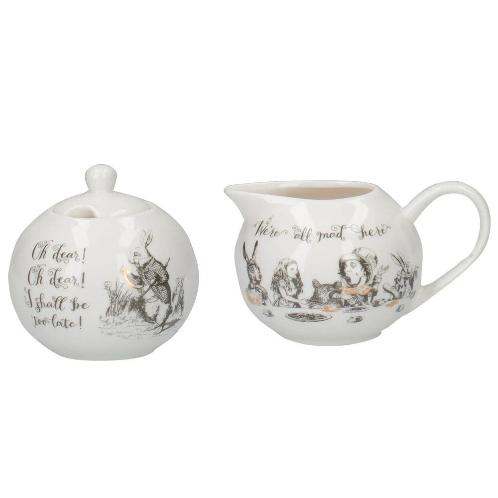 Сахарница и сливочник V&A Alice In Wonderland Sugar Bowl And Creamer 5227082