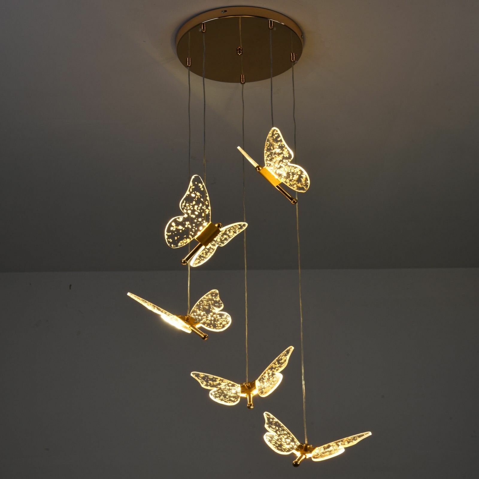 Подвесная люстра, люстра-бабочка, светодиод, 40 Вт