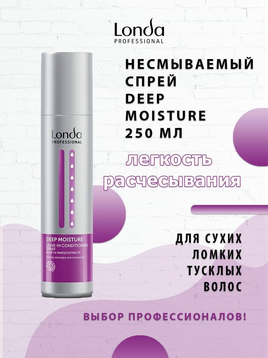 Londa Professional спрей-кондиционер для волос Deep Moisture Leave-in несмываемый, 250 мл