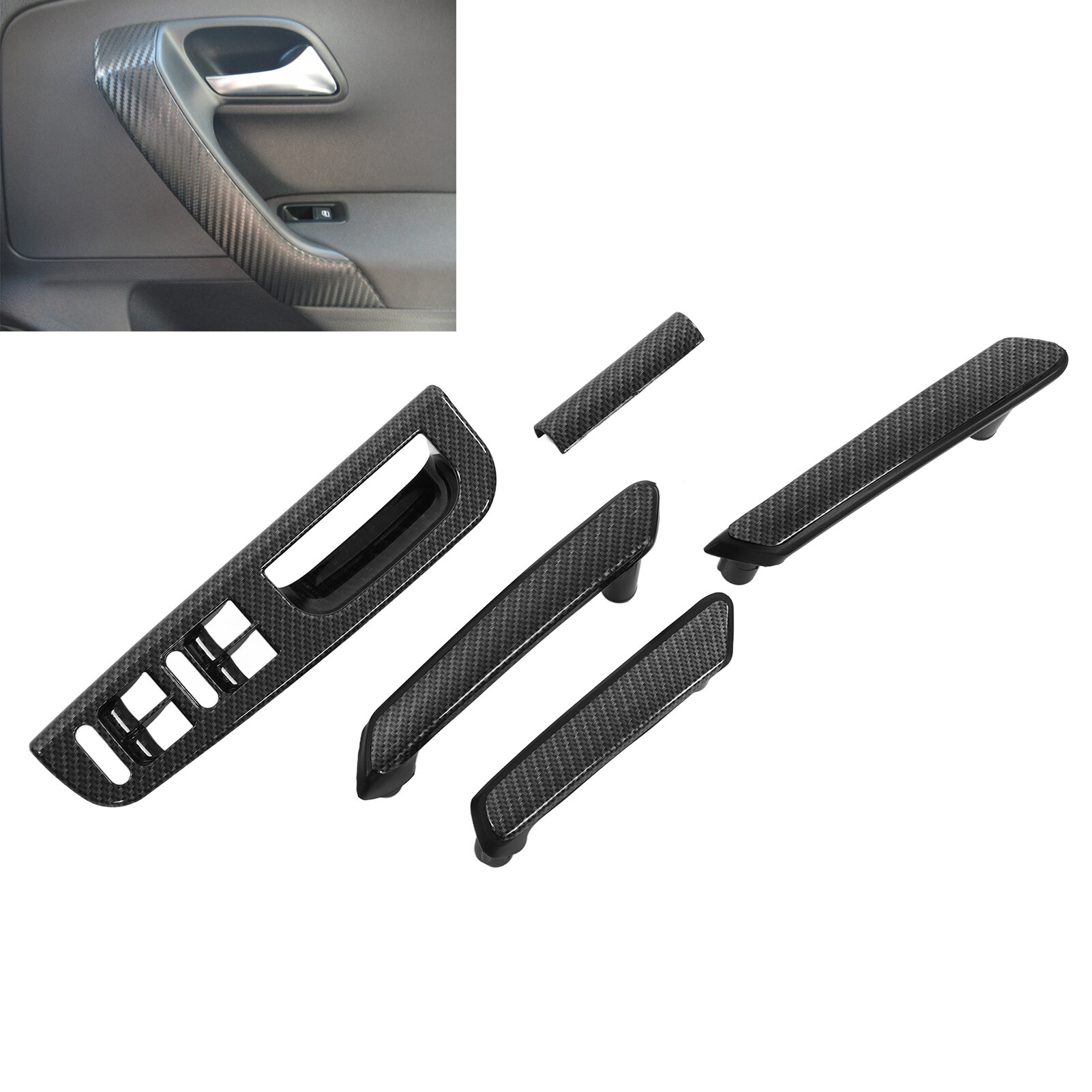 Рама подъемной панели внутренней ручки двери из углеродного волокна 3B0867172 Замена аксессуаров для салона автомобиля для B5 1998-2005 гг.