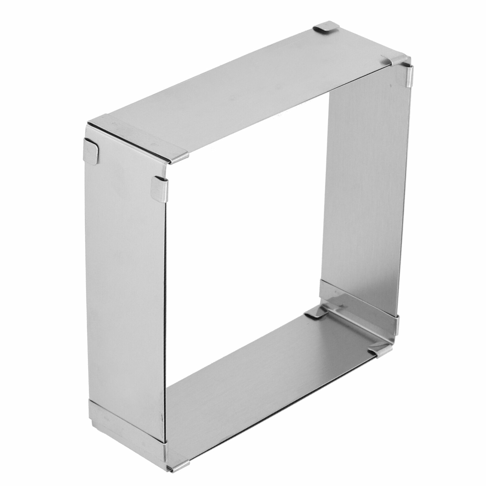 Квадратное кольцо для мусса из нержавеющей стали, выдвижная форма для печенья, торта, кухонные инструменты для выпечки «сделай сам», L 16 ~ 28 см