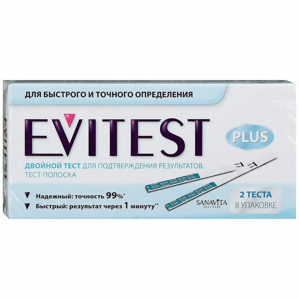 Тест для определения беременности EVITEST №2, голубой