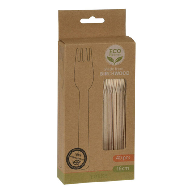 Набор одноразовых вилок Bon Appetit 16 см, 40 шт, Koopman, 170431730