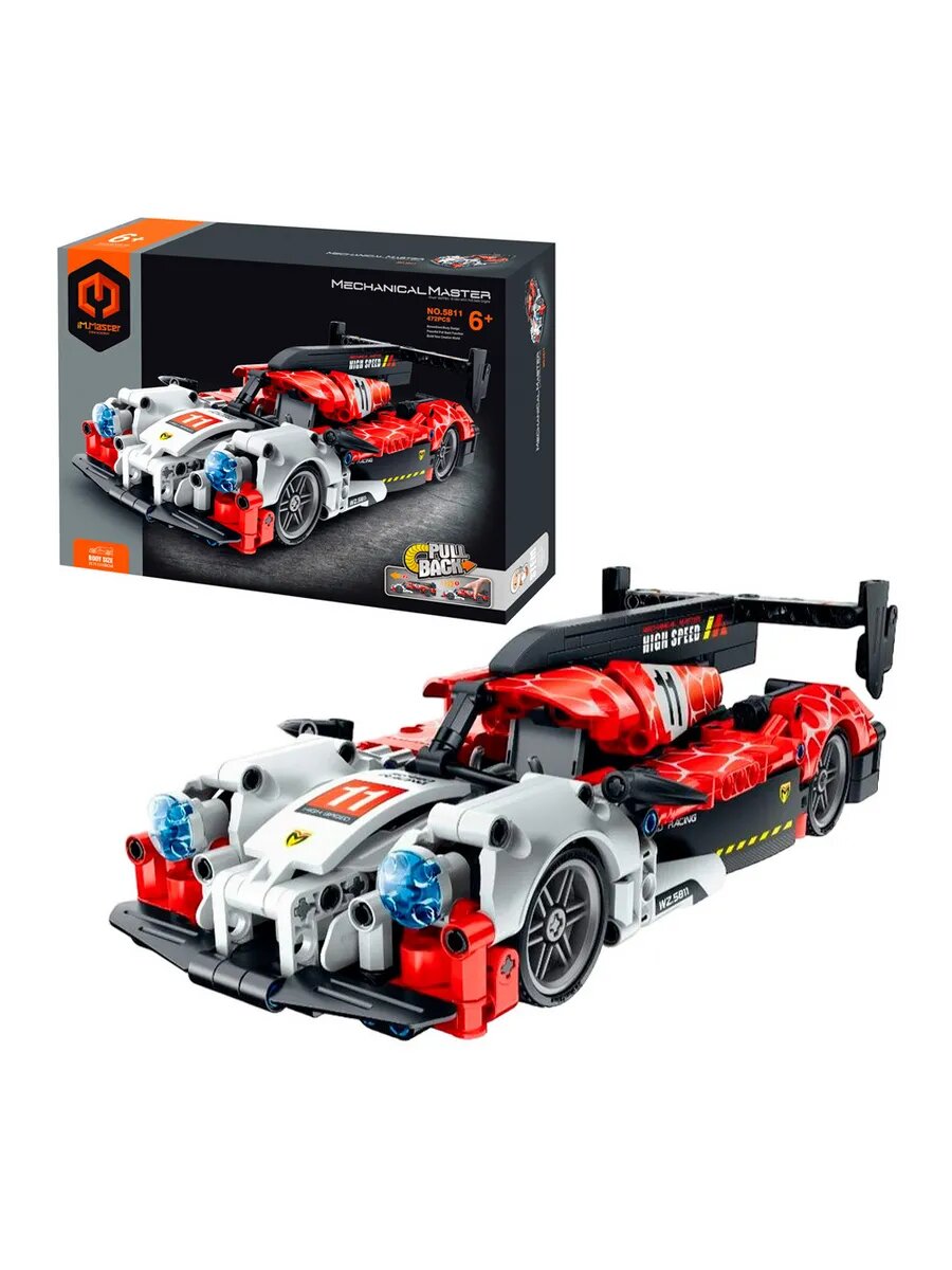 Конструктор iM.Master "Спорткар красно-белый" 472 детали