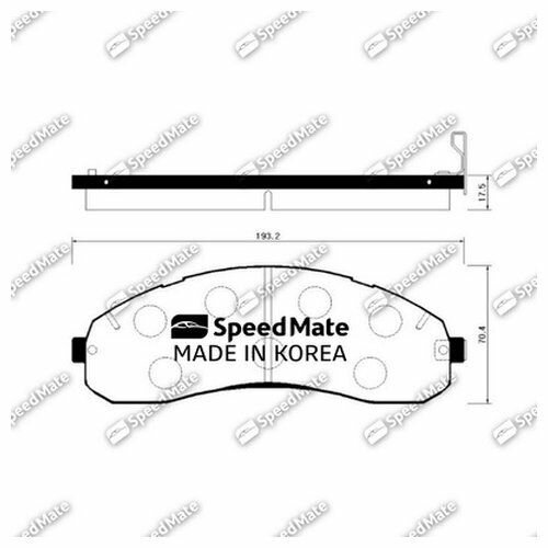 Комплект тормозных колодок SPEEDMATE SMBPK029