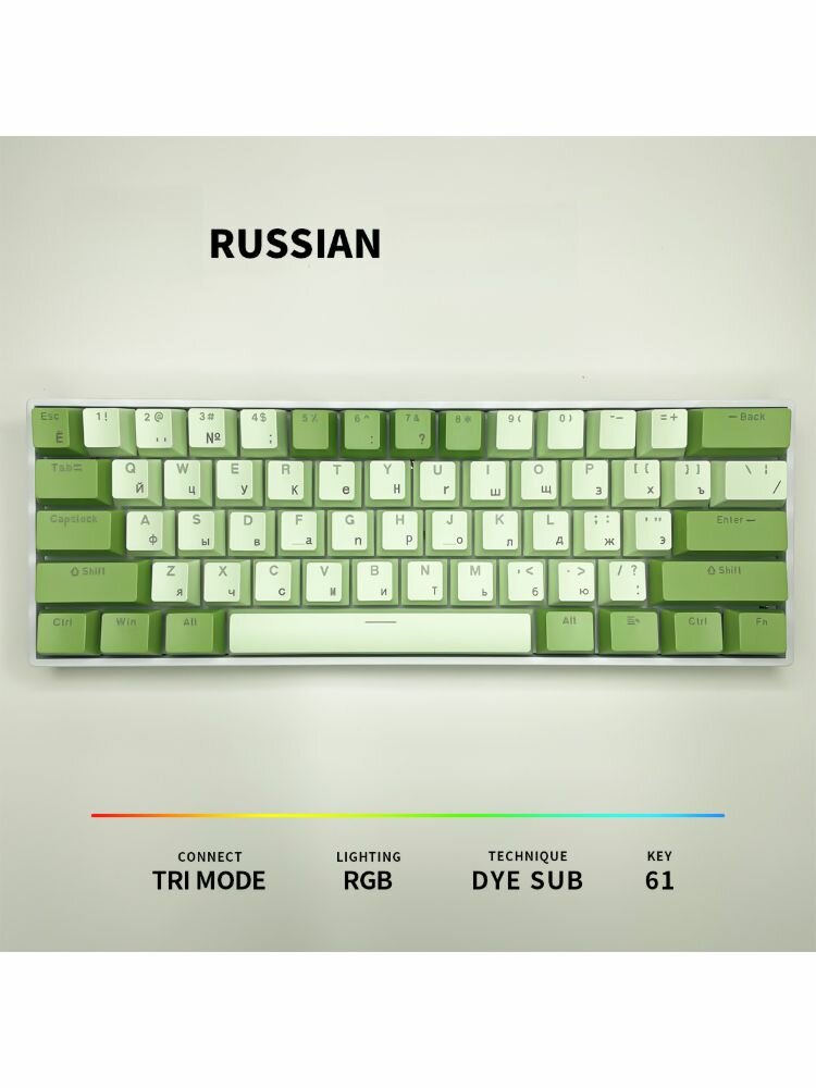 Русская беспроводная механическая клавиатура