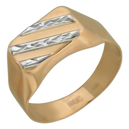 Печатка, красное золото, 375 проба