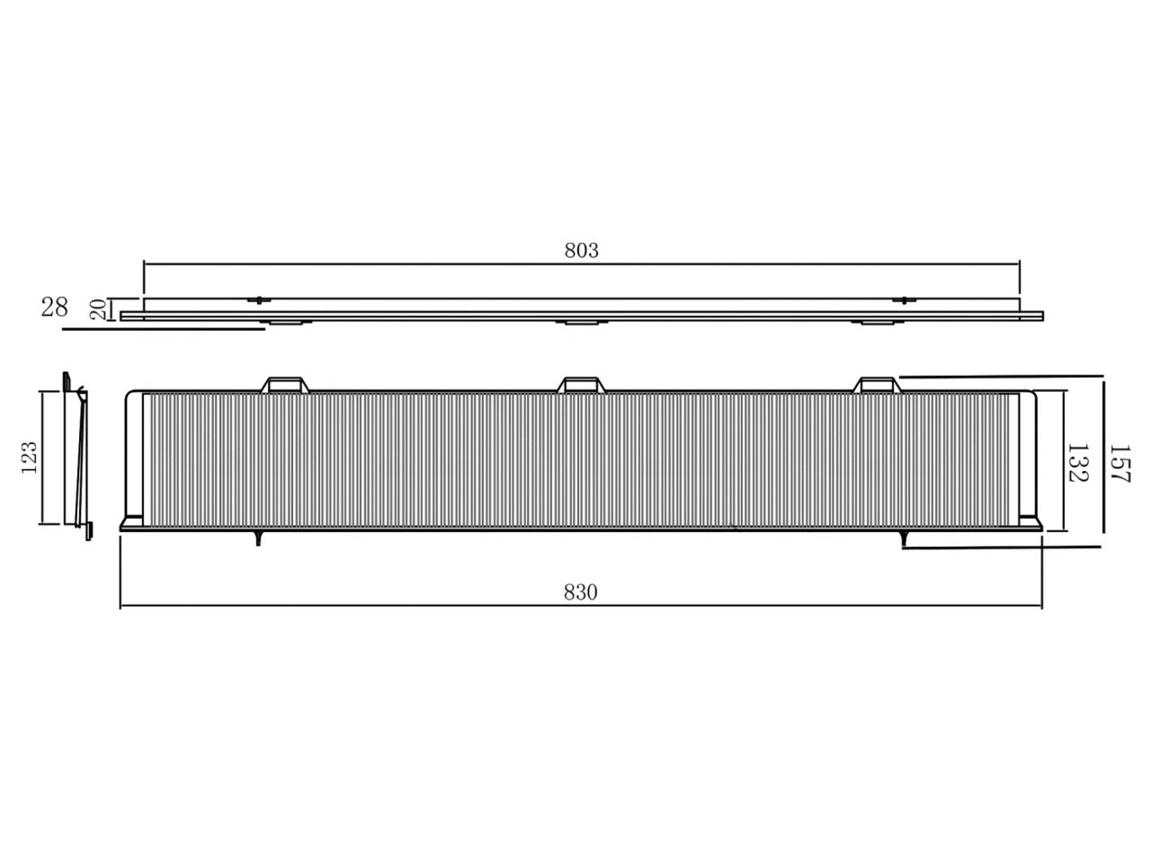 UNIO FLT-40068P (64316803970 / 64316946628 / 64316946629) фильтр салонный антибакт. BMW (БМВ) 3 (e90-e93) 04-, x1 (e84) 09-,