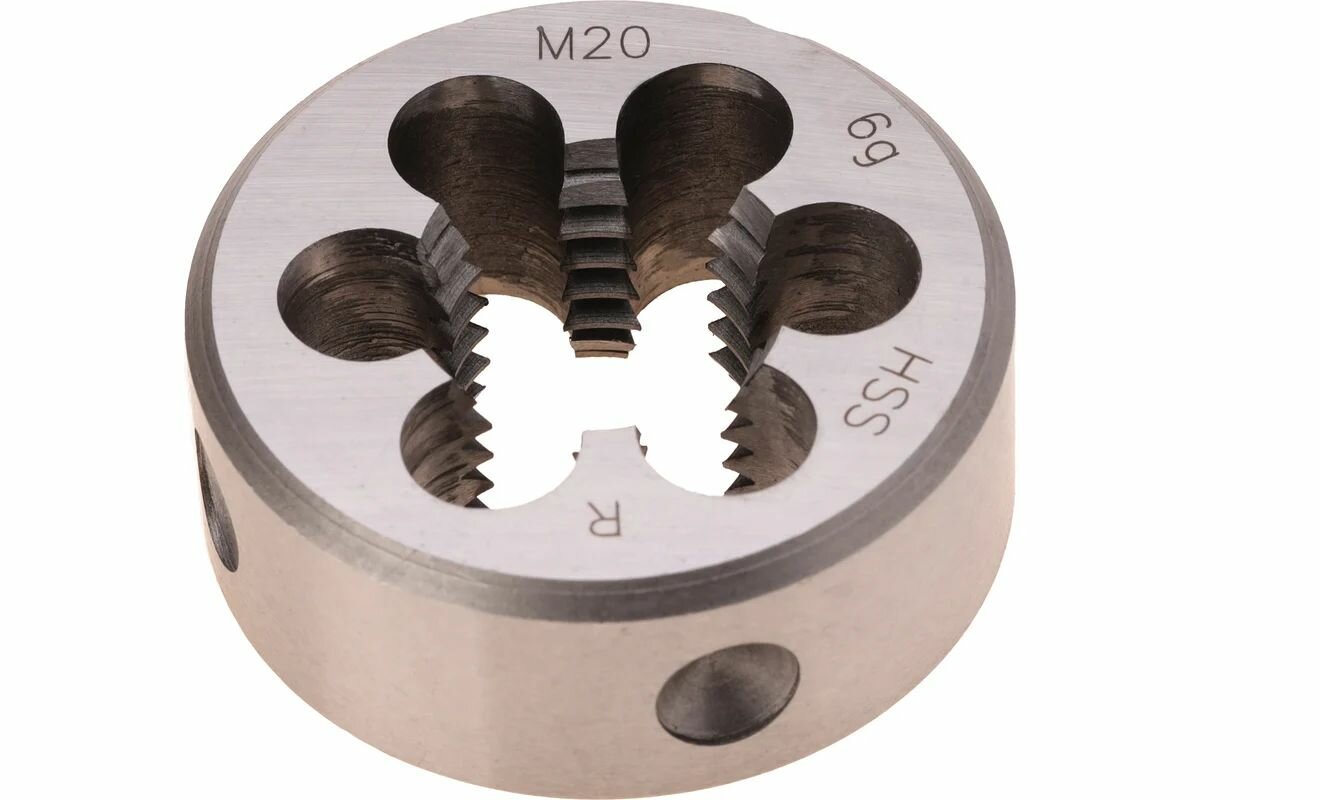 Плашка правая метрическая М20х2,50 мм Ruko 237200, сталь HSS