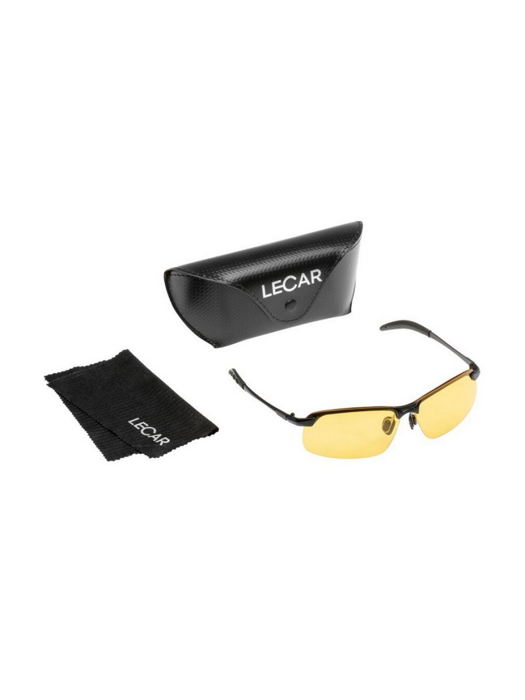 Очки защитные "LECAR" (спортивные, чехол, микрофибра)