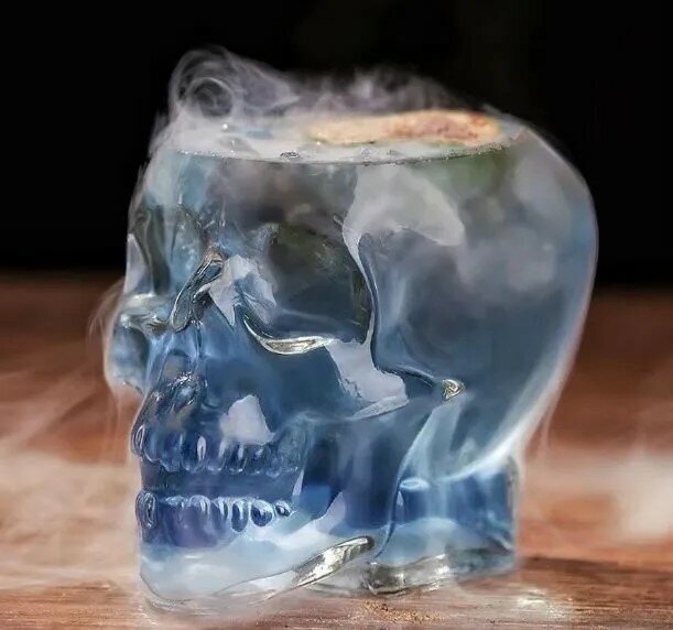 Набор бокалов 2 шт "Череп" 350 мл подарочные