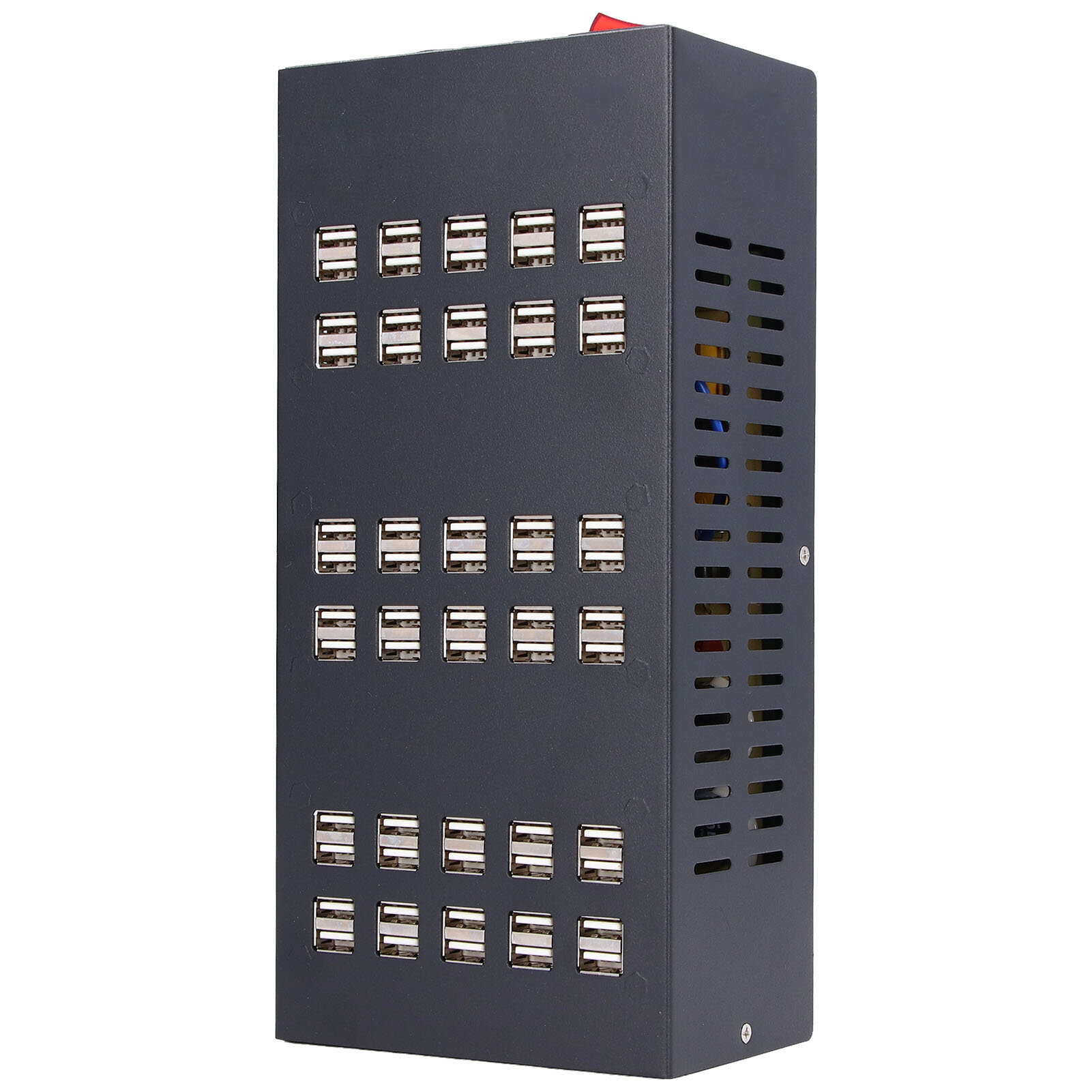 USB-зарядное устройство с несколькими портами, двухрядное, с быстрой зарядкой, сетевая розетка, блок питания, входное напряжение 220 В, частота 50 Гц