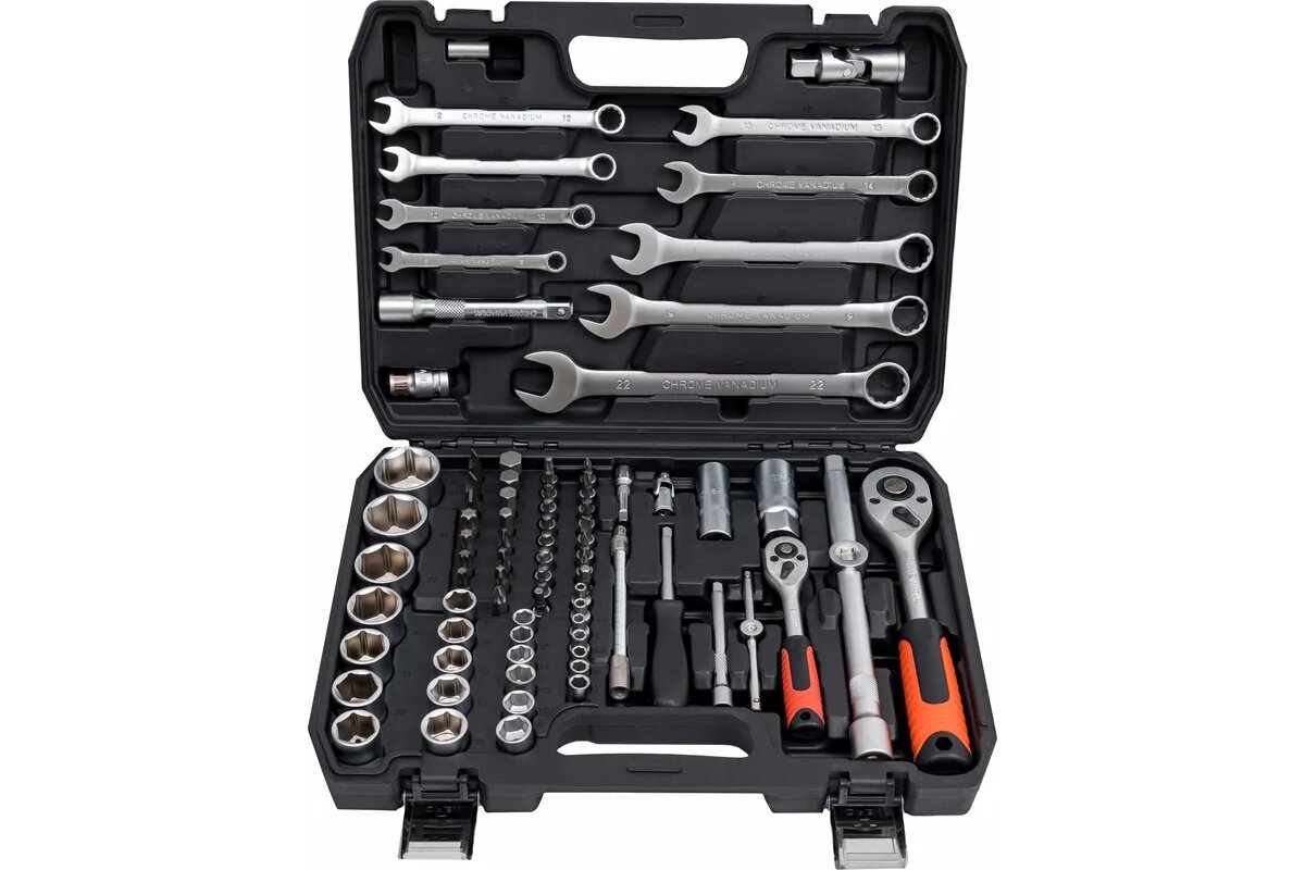 Набор инструментов Gigant GDAS-82, в кейсе, 82 шт, хромованадиевая сталь