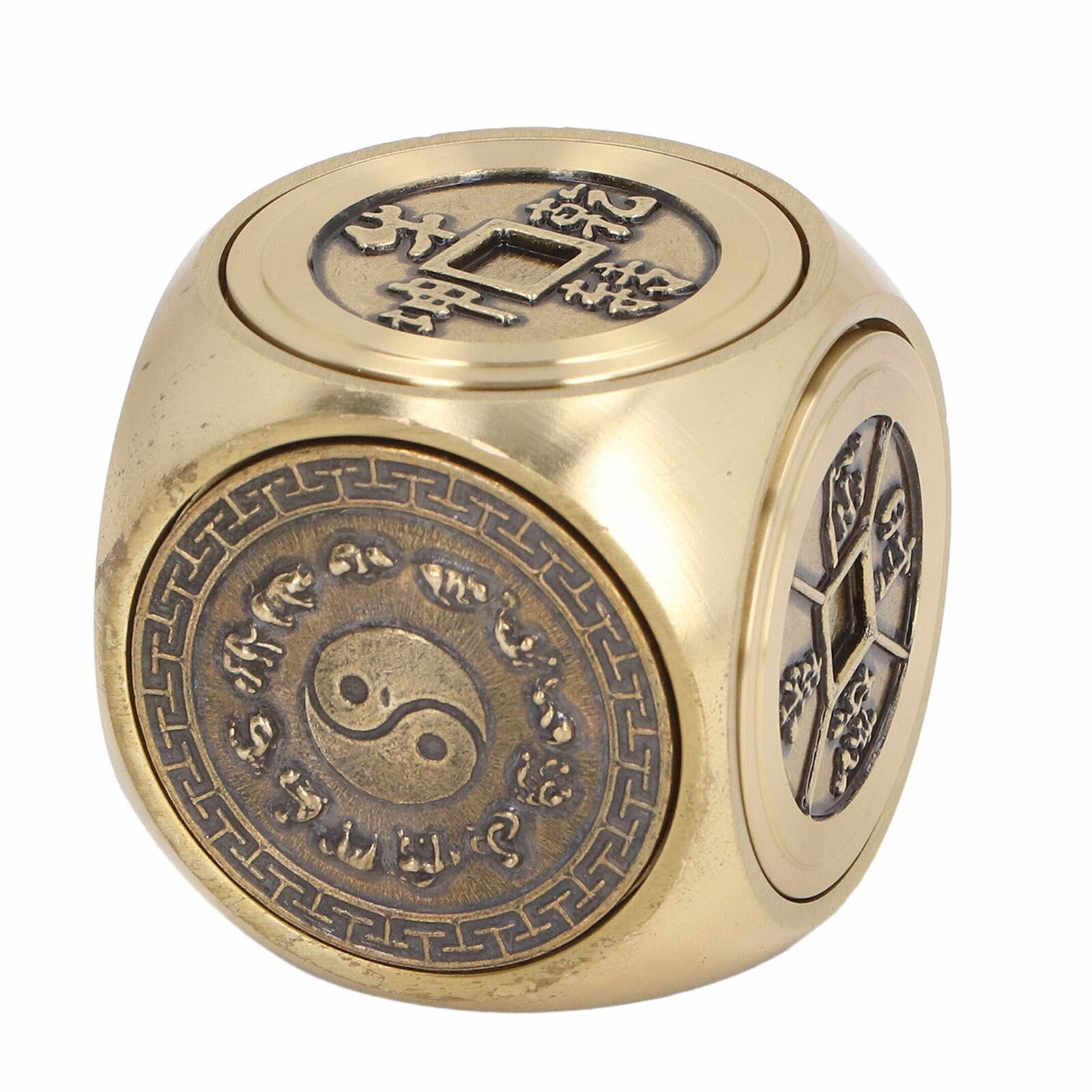 Спиннер Fidget Игрушка для снятия стресса, компактный универсальный вертлюг для взрослых, дома, вечеринок и офиса, размер 4 x 4 x 4 см