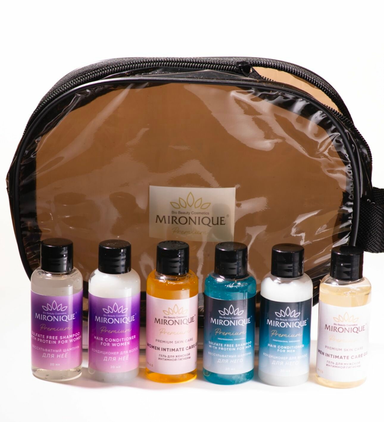 Гель мужской для интимной гигиены с молочной кислотой и алоэ Mironique 250 мл