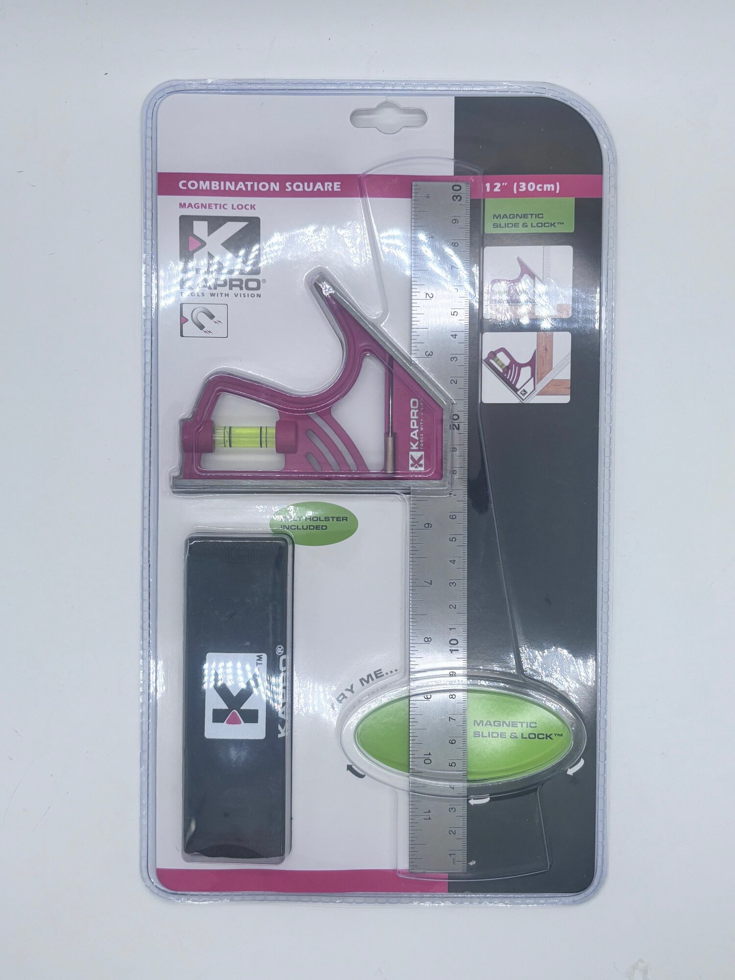 Угольник KAPRO магнитный комбинированный 325-30