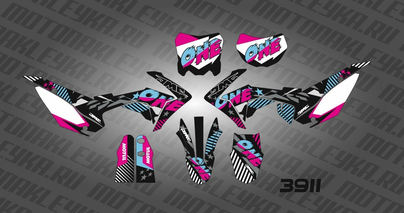 Наклейки на питбайк SSSR Atom, Wels crf 2019, JMC, Мotoland Apex CRF, BSE PH 2018 - 2019