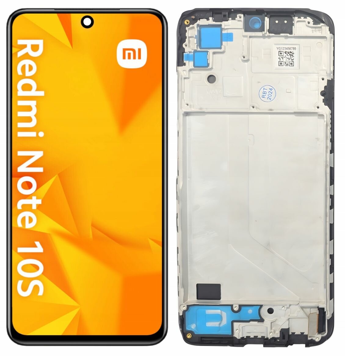 Дисплей для Xiaomi Redmi Note 10S (M2101K7BG M2101K7BI M2101K7BNY M2101K7BL) модуль в рамке Черный In-Cell - Премиум