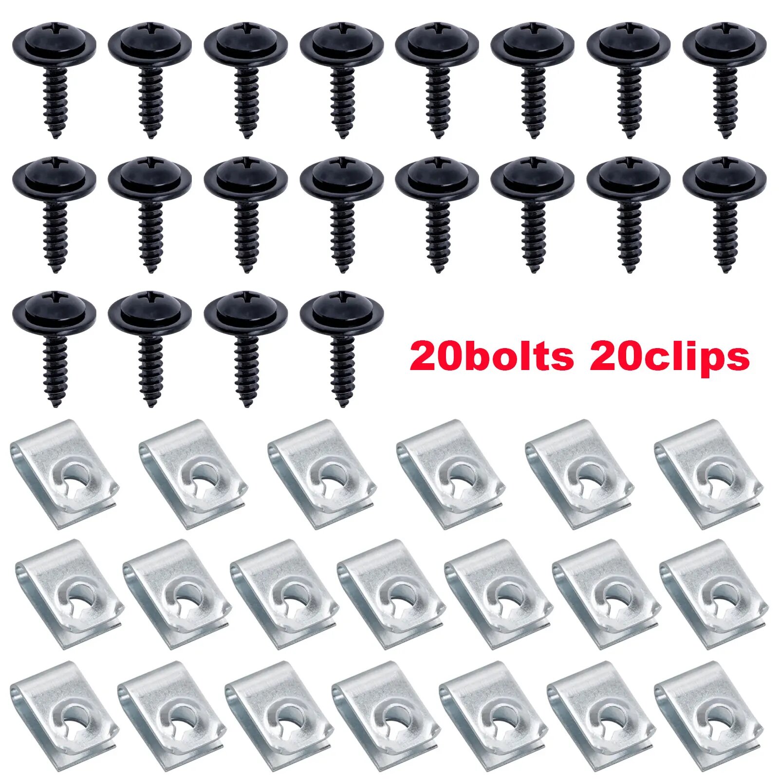 Болты и клипсы для бампера Honda Acura 20set