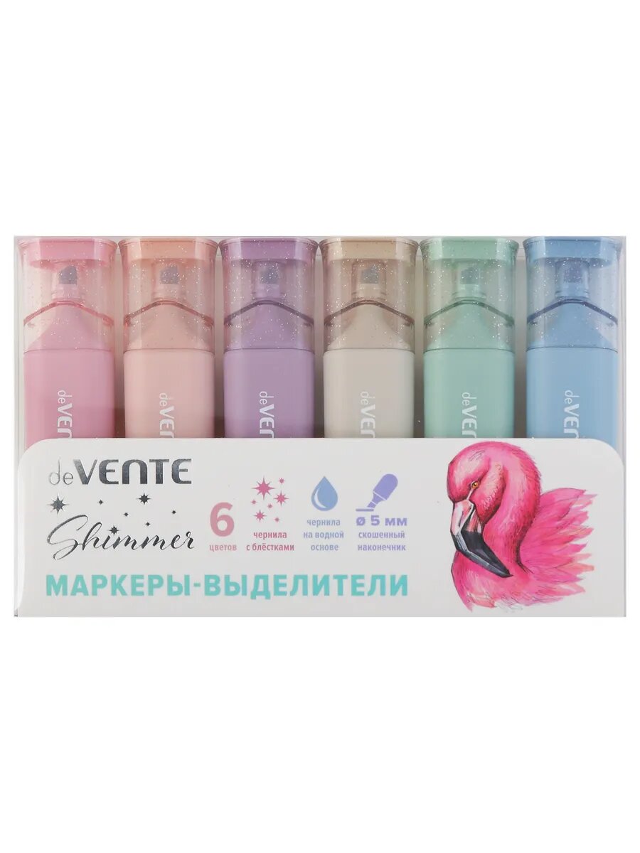 Набор перманентных маркеров 6 шт 1-5 мм