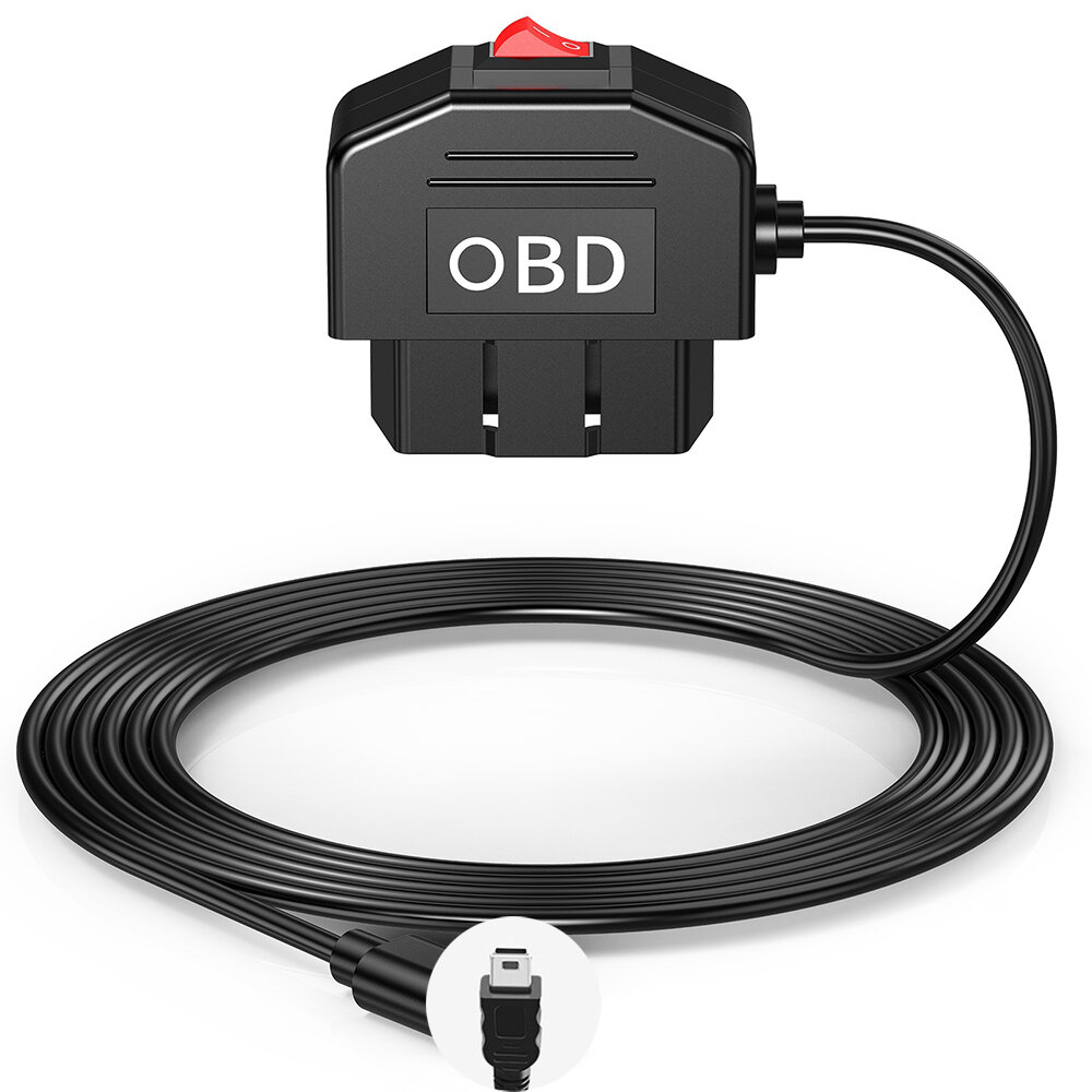 Комплект проводов видеорегистратора Buck Line OBD на USB-адаптер кабель для зеркала видеорегистратора монитора CarPlay Зарядное устройство для видеорегистратора 24 часа в сутки