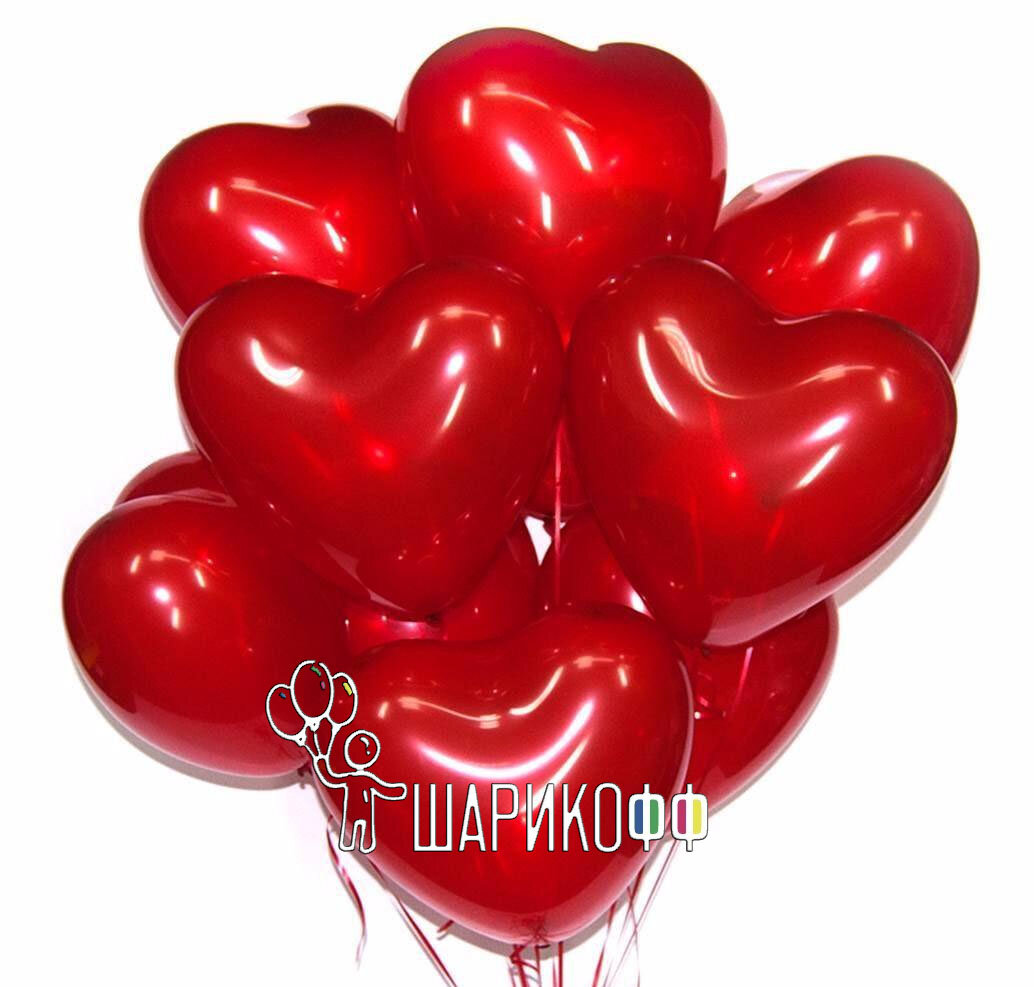 Букет из шаров "Куча Больших сердец"