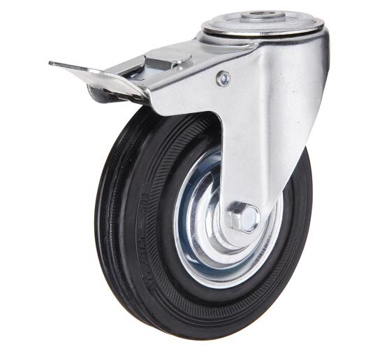 Колесо промышленное с тормозом, 85 мм, болт М12 LongWay SCHB 97