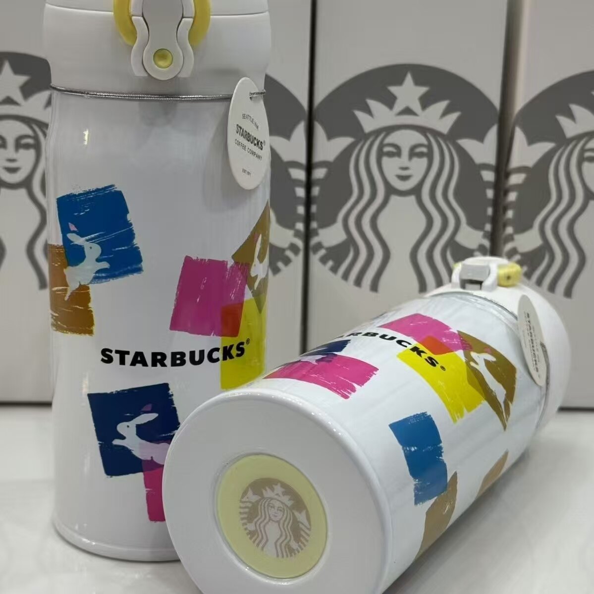 Starbucks Термокружка розовая богиня, 350-500 мл