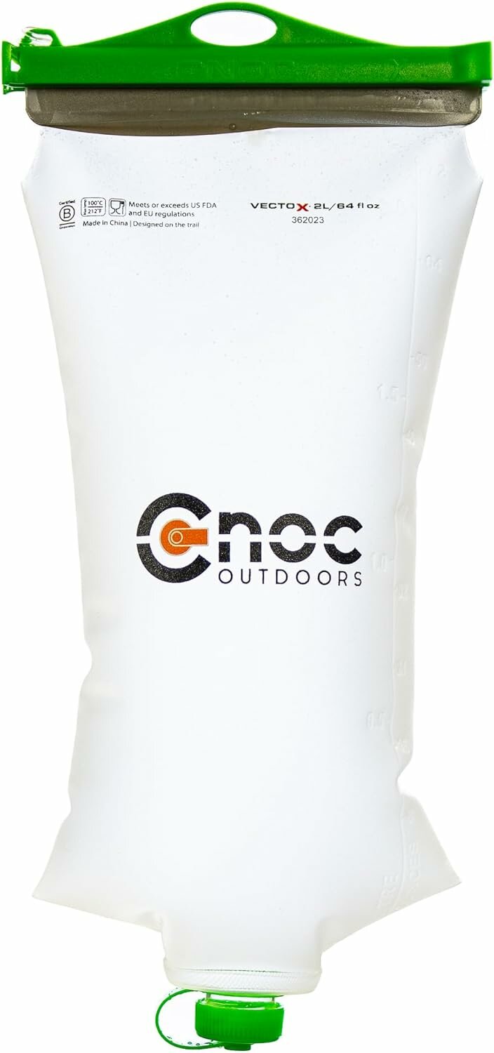 Cnoc Outdoors VectoX 2L Durable Water Container 28мм прочный складной резервуар для воды, совместим с фильтрами Sawyer