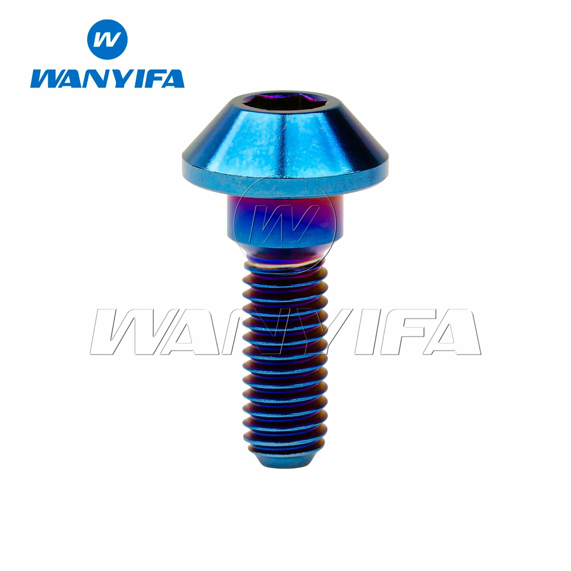 Wanyifa титановые болты M6x20/25 мм для дискового тормоза Burnt blue, 20mm