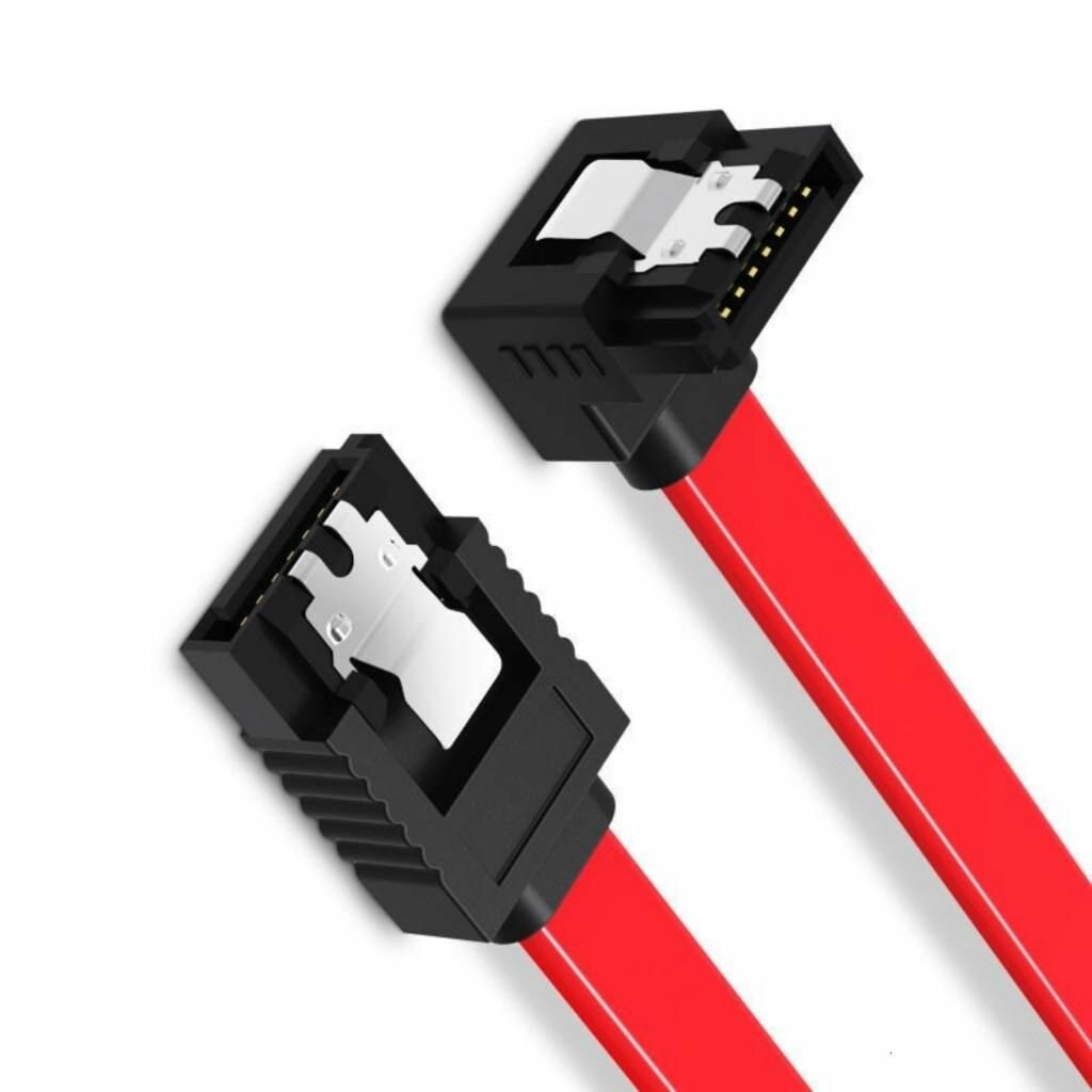 7-контактная женская головка SATA3.0 со сколиозом и фиксирующим кабелем для передачи данных жесткого диска -вертикальный изгиб