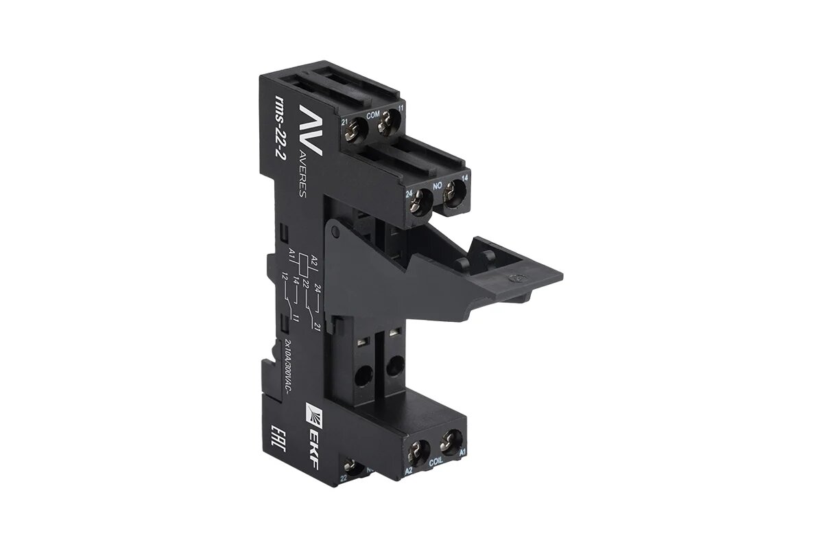 Разъем для реле РM slim 22/2 AVERES EKF rms-22-2