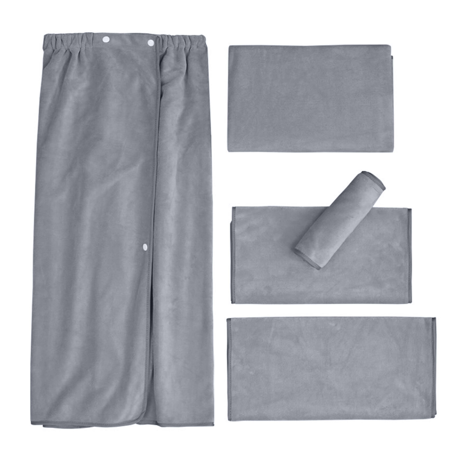 5шт красавица салоновые полотенца микрофибры кровать полотенец для ванны юбка для душевой крышки подушки полотенца грудь полотенца к полотенцам темно -серое